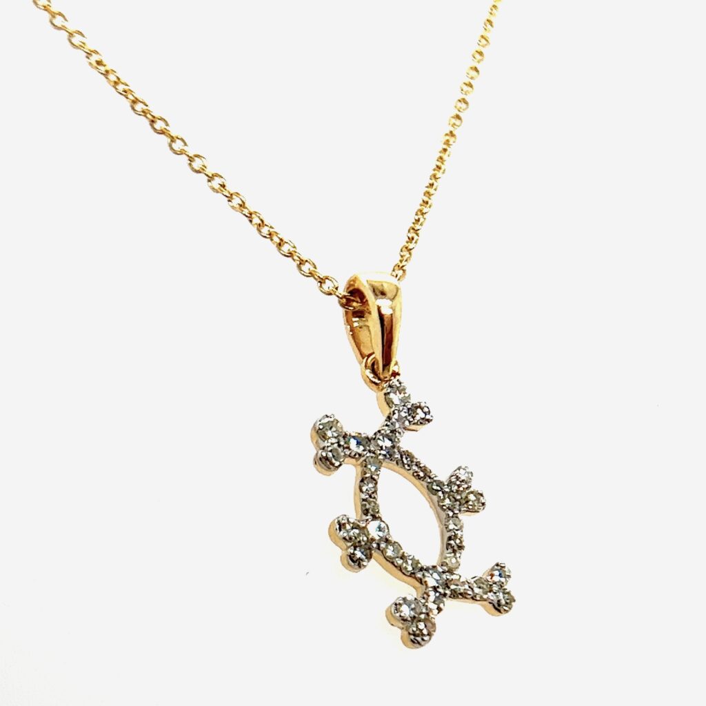 Nsibidi Unity Diamond Necklace – Mina Stones